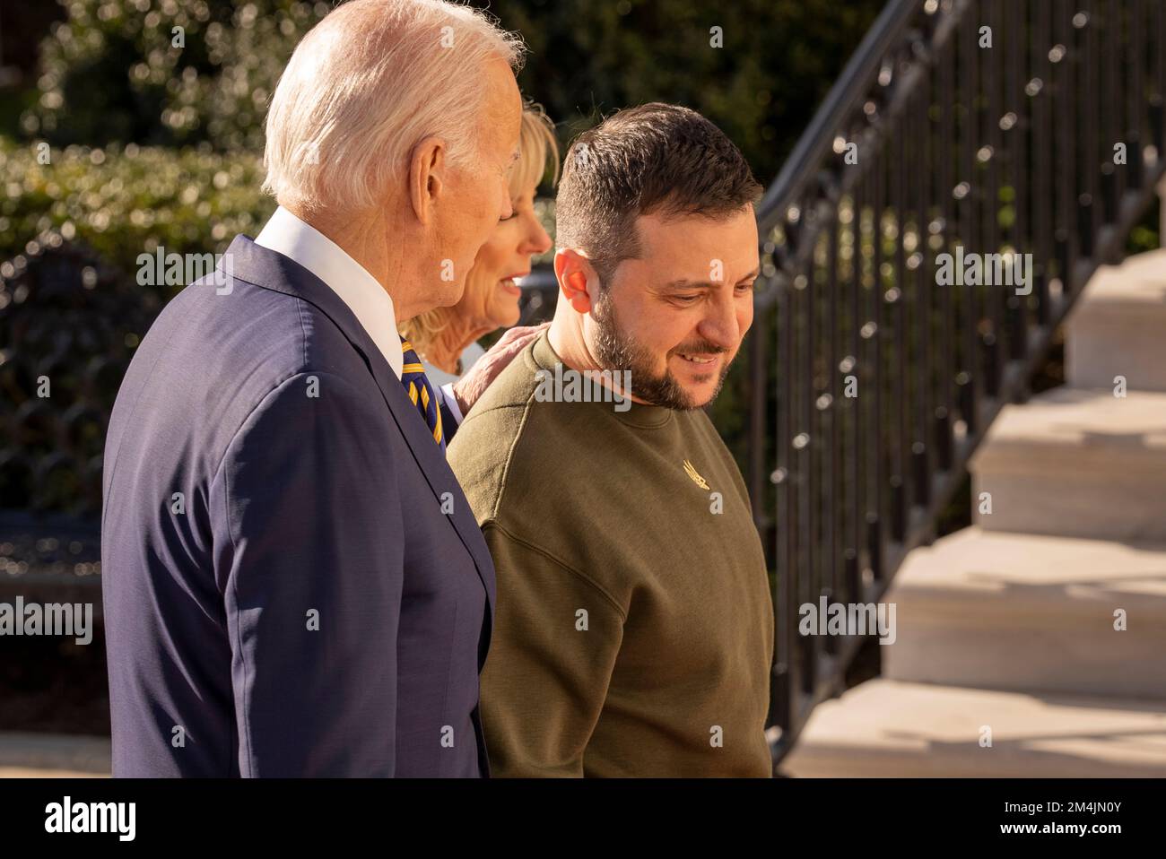 President Joe Biden and first lady Dr. Jill Biden greet Ukraine ...