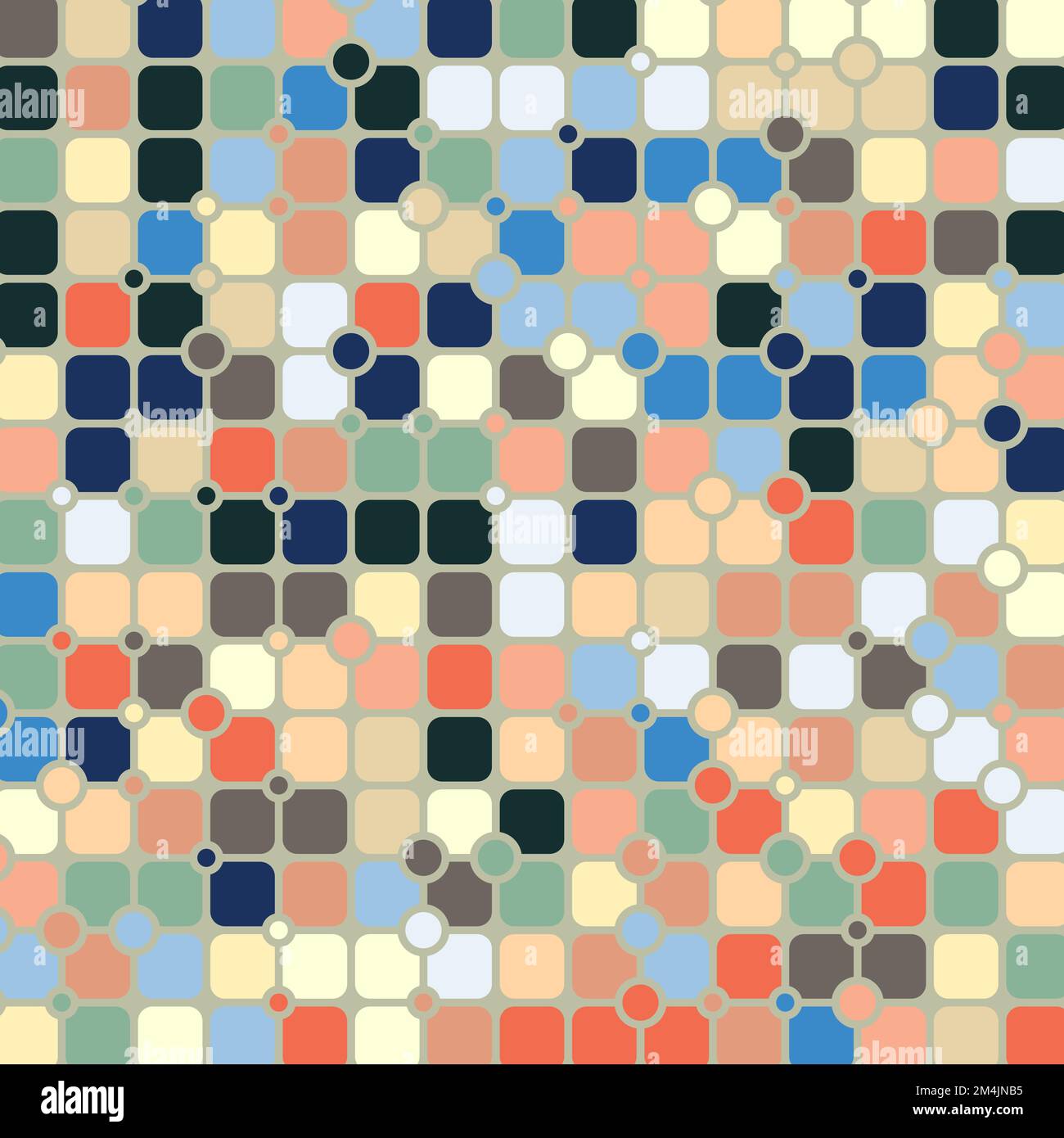 Color checkered squares background generative pattern illustration ...