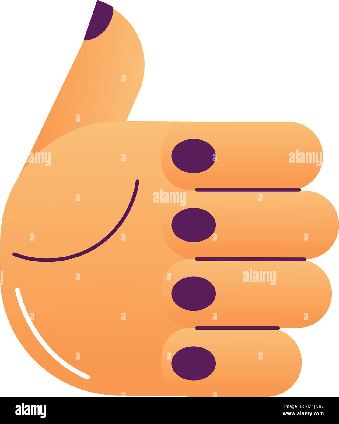 Isolated colored hand gesture icon Vector Stock Vector Image & Art - Alamy