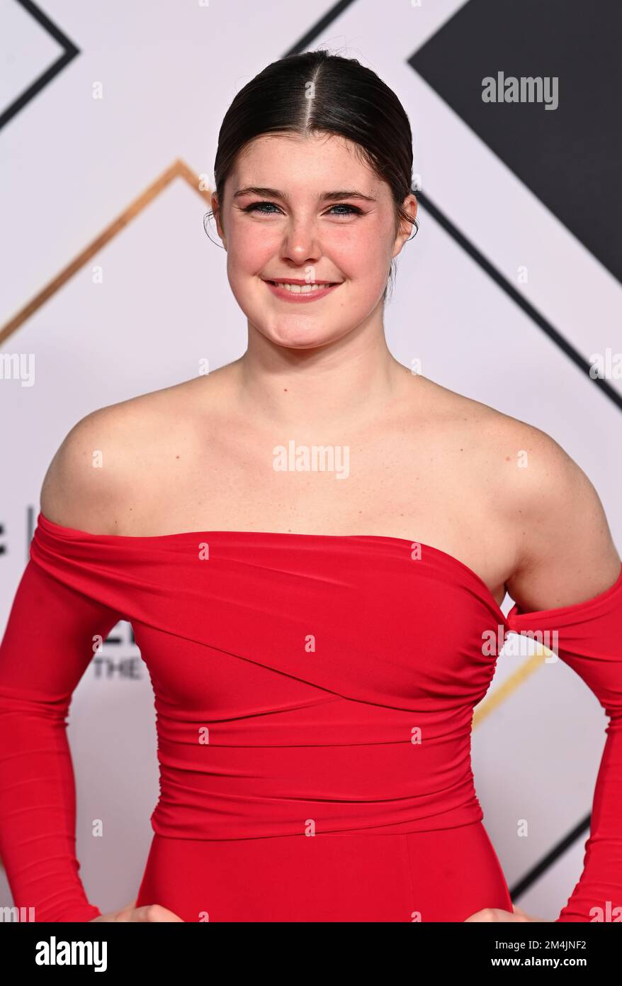 December 21st, 2022, London, UK. Andrea Spendolini-Sirieix arriving at ...