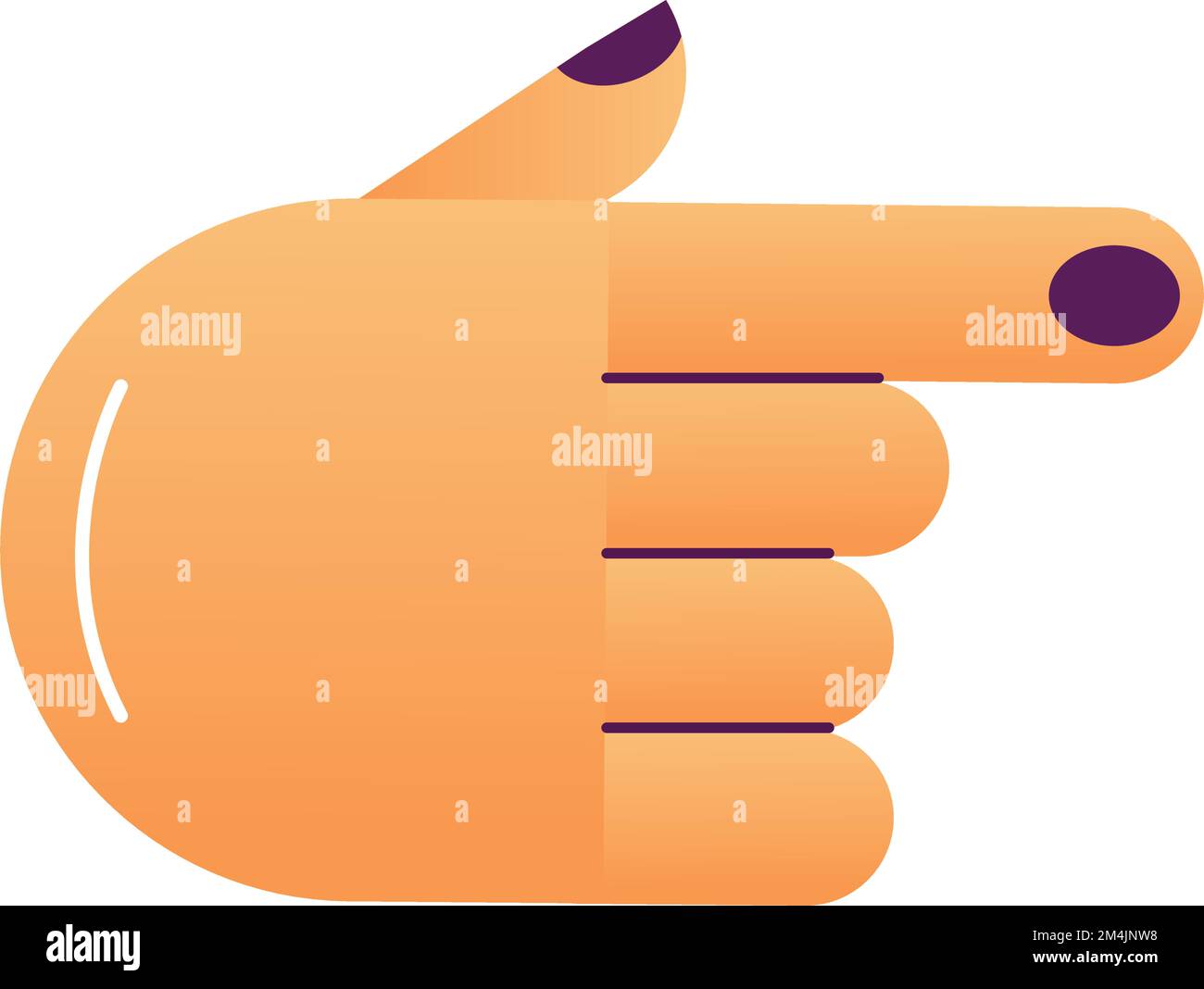 Isolated colored hand gesture icon Vector Stock Vector Image & Art - Alamy