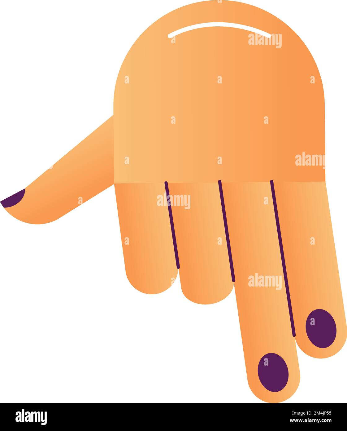 Isolated colored hand gesture icon Vector Stock Vector Image & Art - Alamy