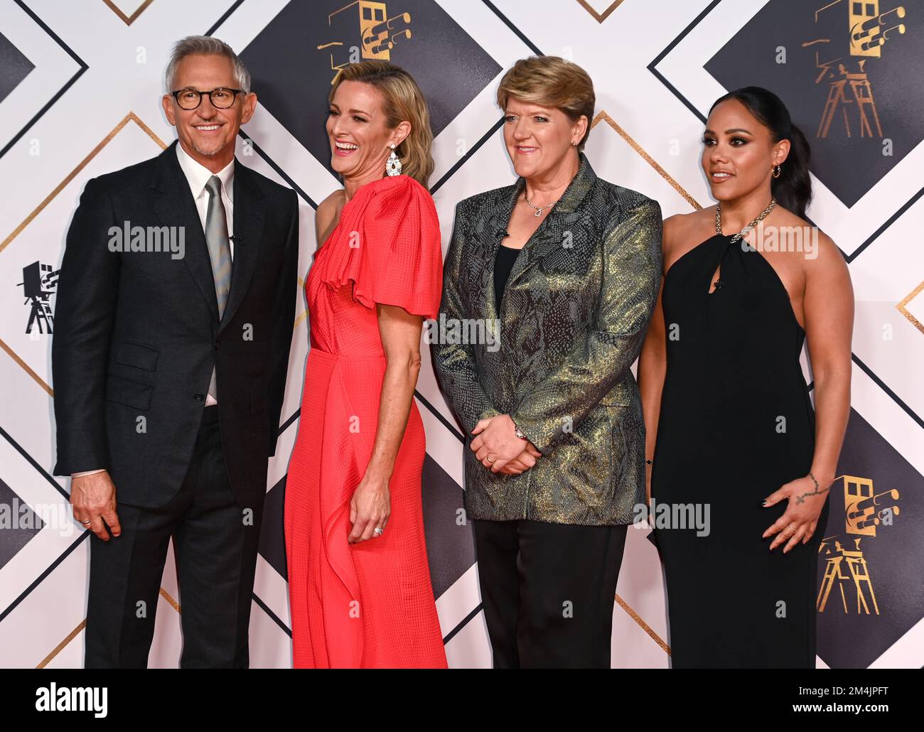 December 21st, 2022, London, UK. Gary Lineker, Gabby Logan, Clare ...