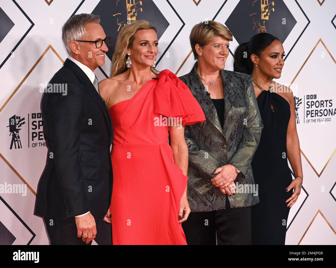 December 21st, 2022, London, UK. Gary Lineker, Gabby Logan, Clare ...