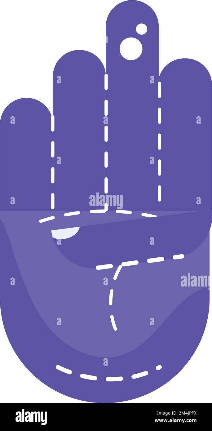 Isolated purple hand gesture icon Vector Stock Vector Image & Art - Alamy