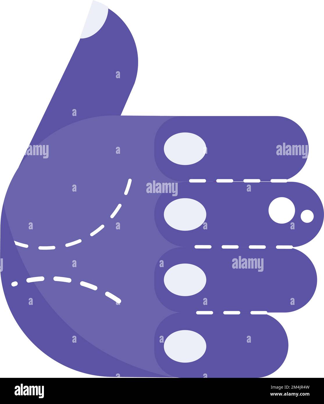 Isolated purple hand gesture icon Vector Stock Vector Image & Art - Alamy