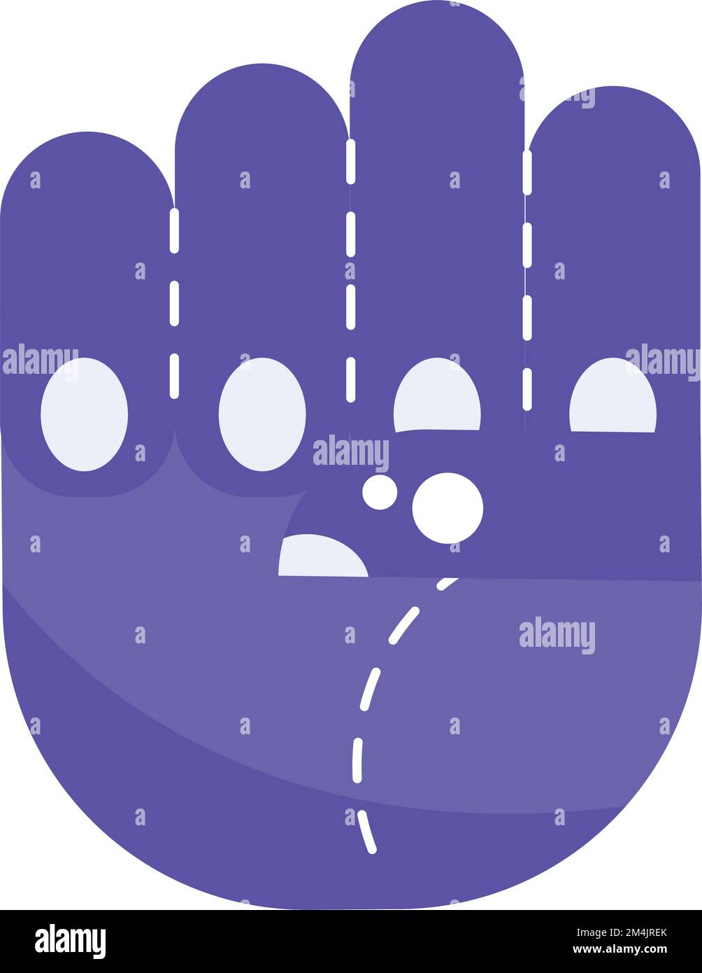 Isolated purple hand gesture icon Vector Stock Vector Image & Art - Alamy