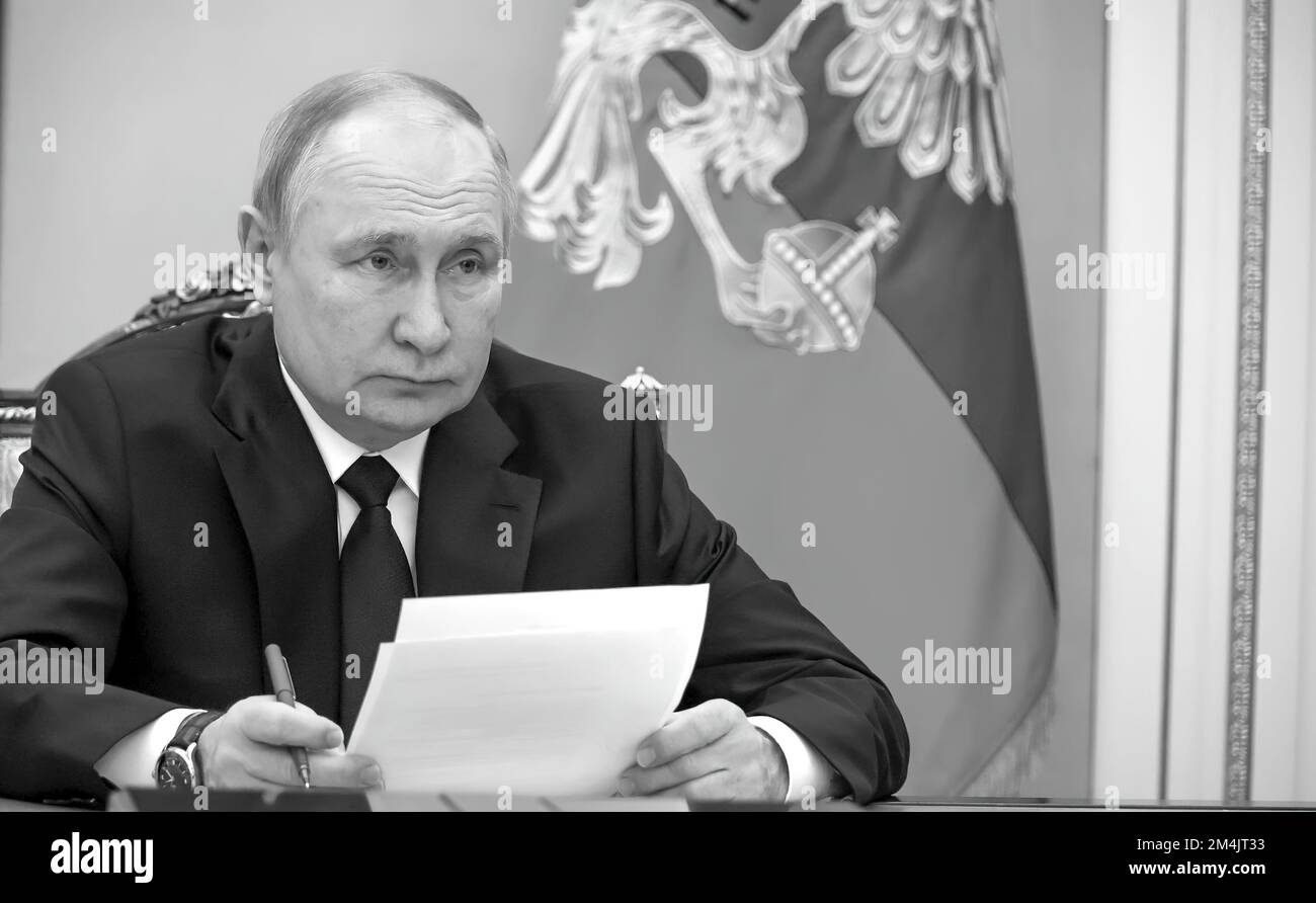 Russian President Vladimir Putin attends launch ceremony of the Kovykta ...