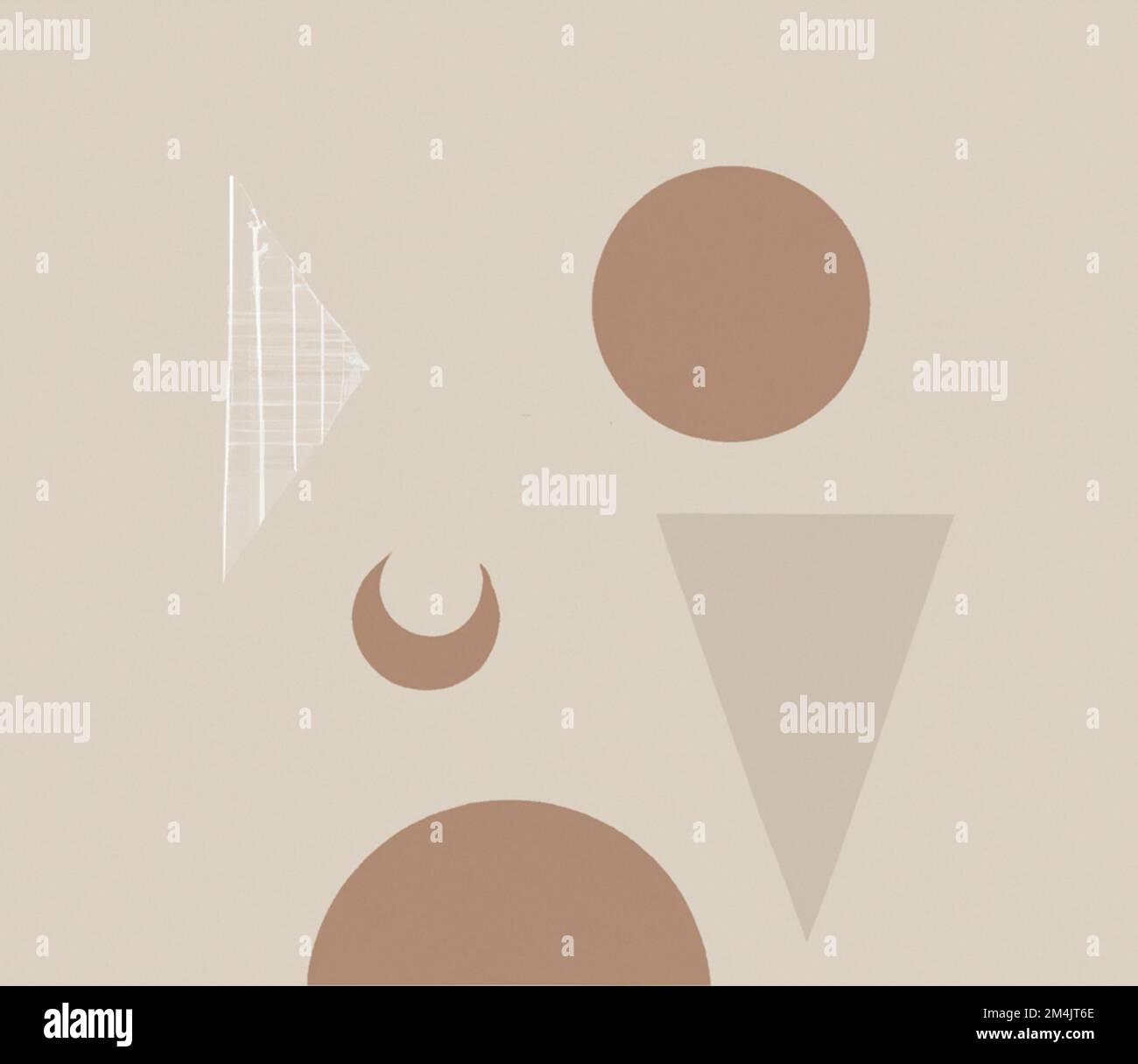 Trendy graphic illustration with an elegant muted color palette ...