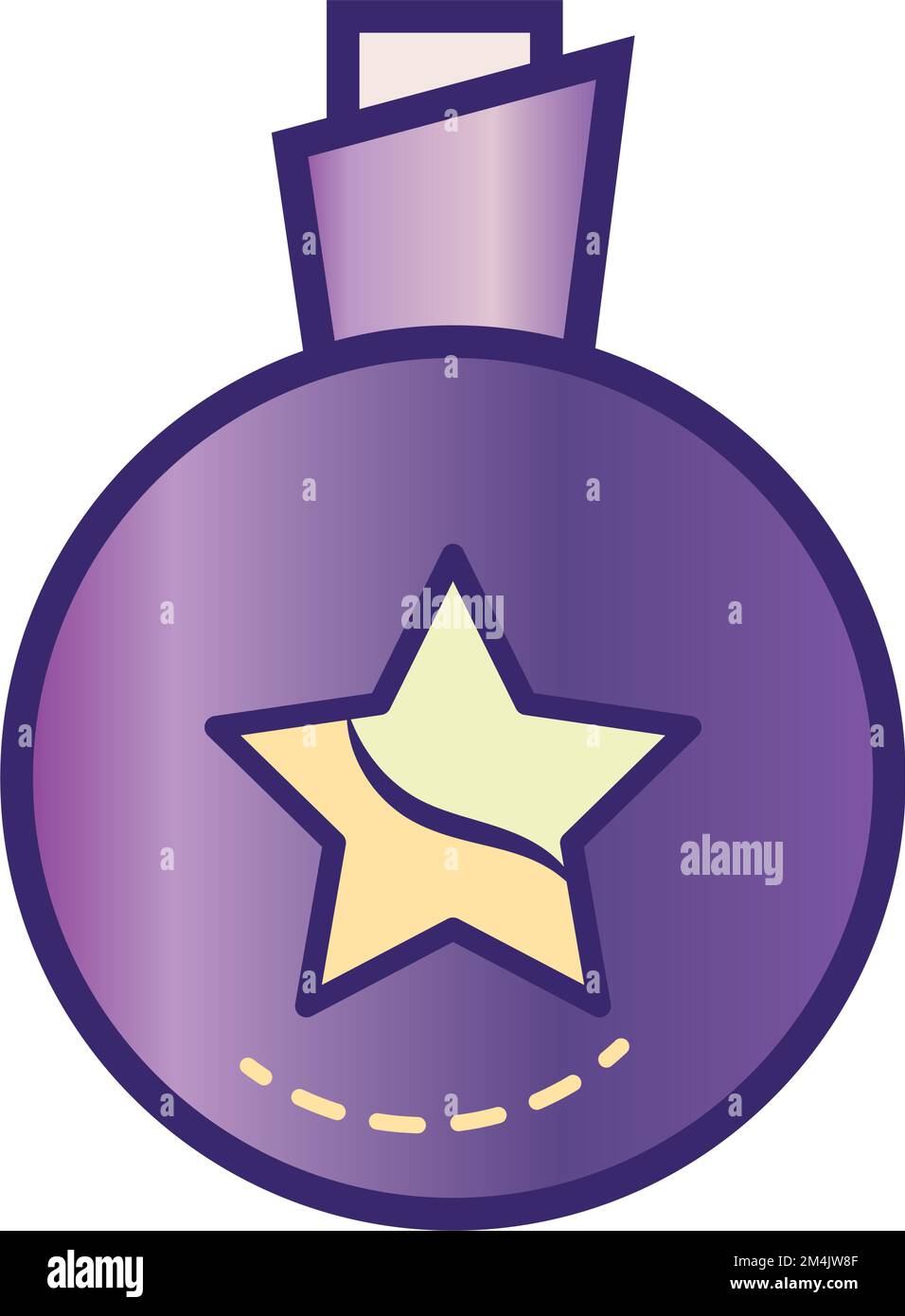 Isolated alchemy flask icon with star shape Vector Stock Vector Image ...