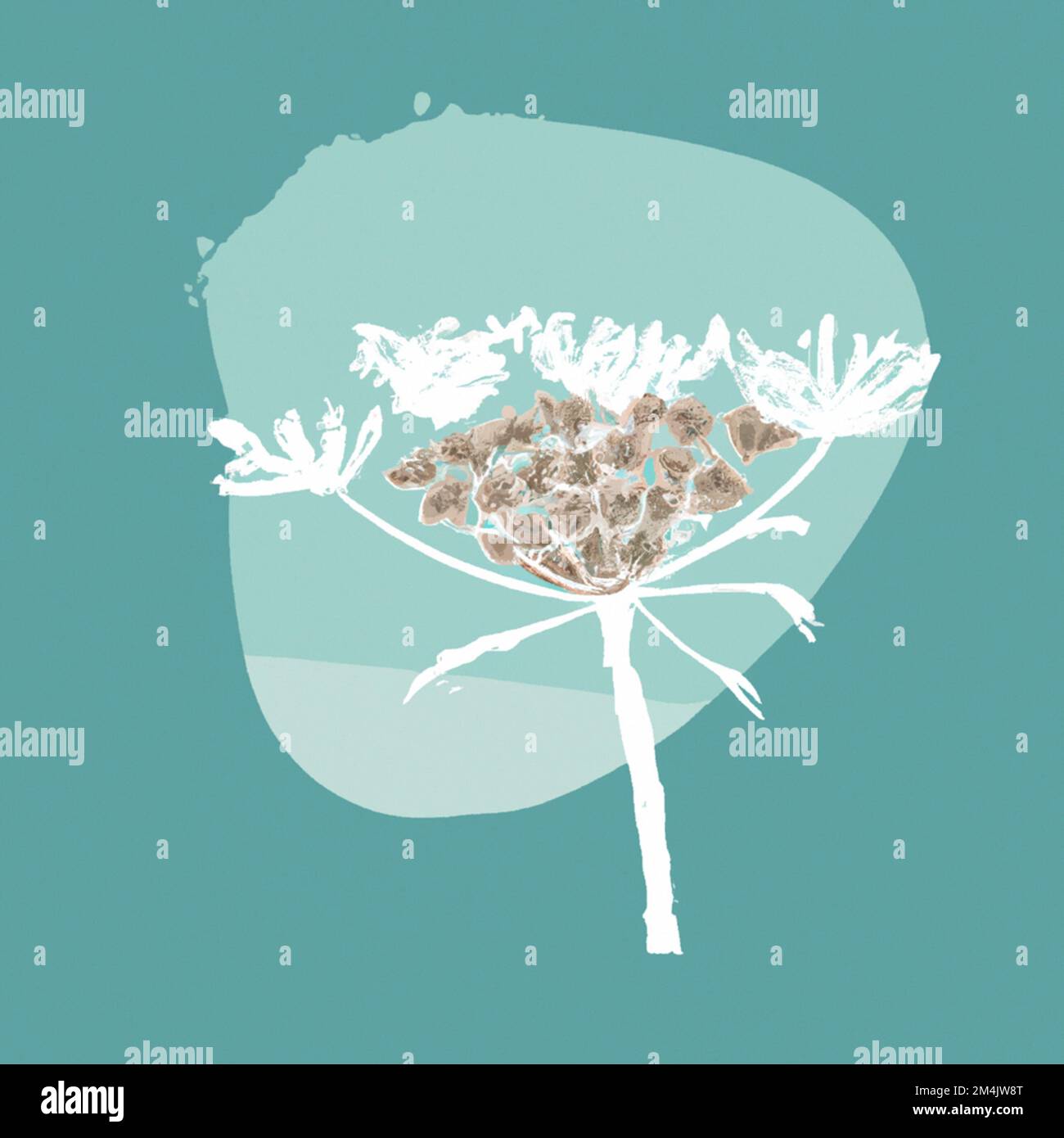 Trendy graphic illustration with an elegant muted color palette ...