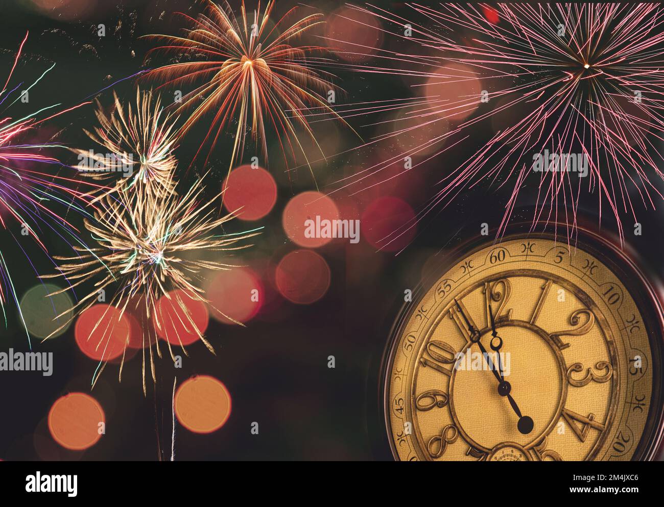 Abstract firework background with free space for text Stock Photo - Alamy