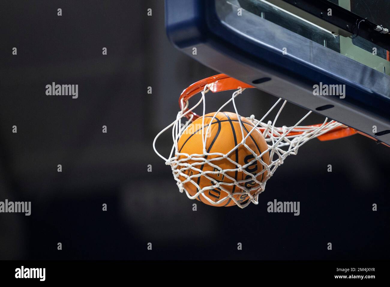 Basketball falls through the net hi-res stock photography and images ...