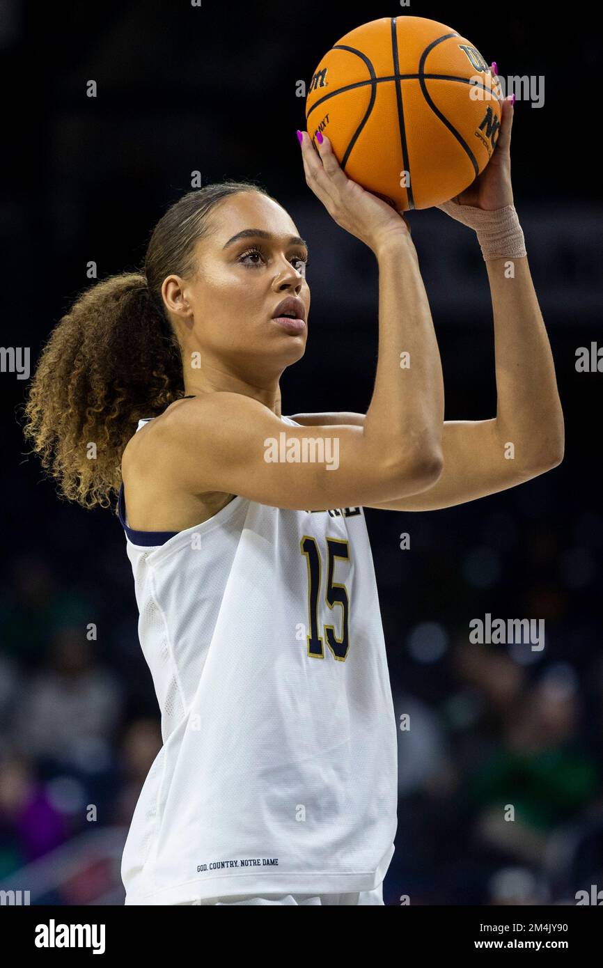 South Bend, Indiana, USA. 21st Dec, 2022. Notre Dame forward Natalija ...