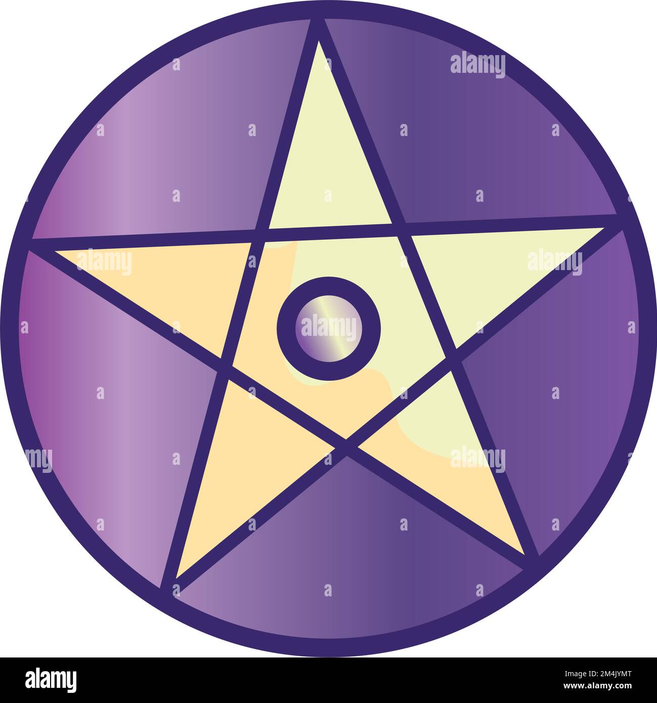 Isolated colored magic five point star shape icon Vector Stock Vector ...