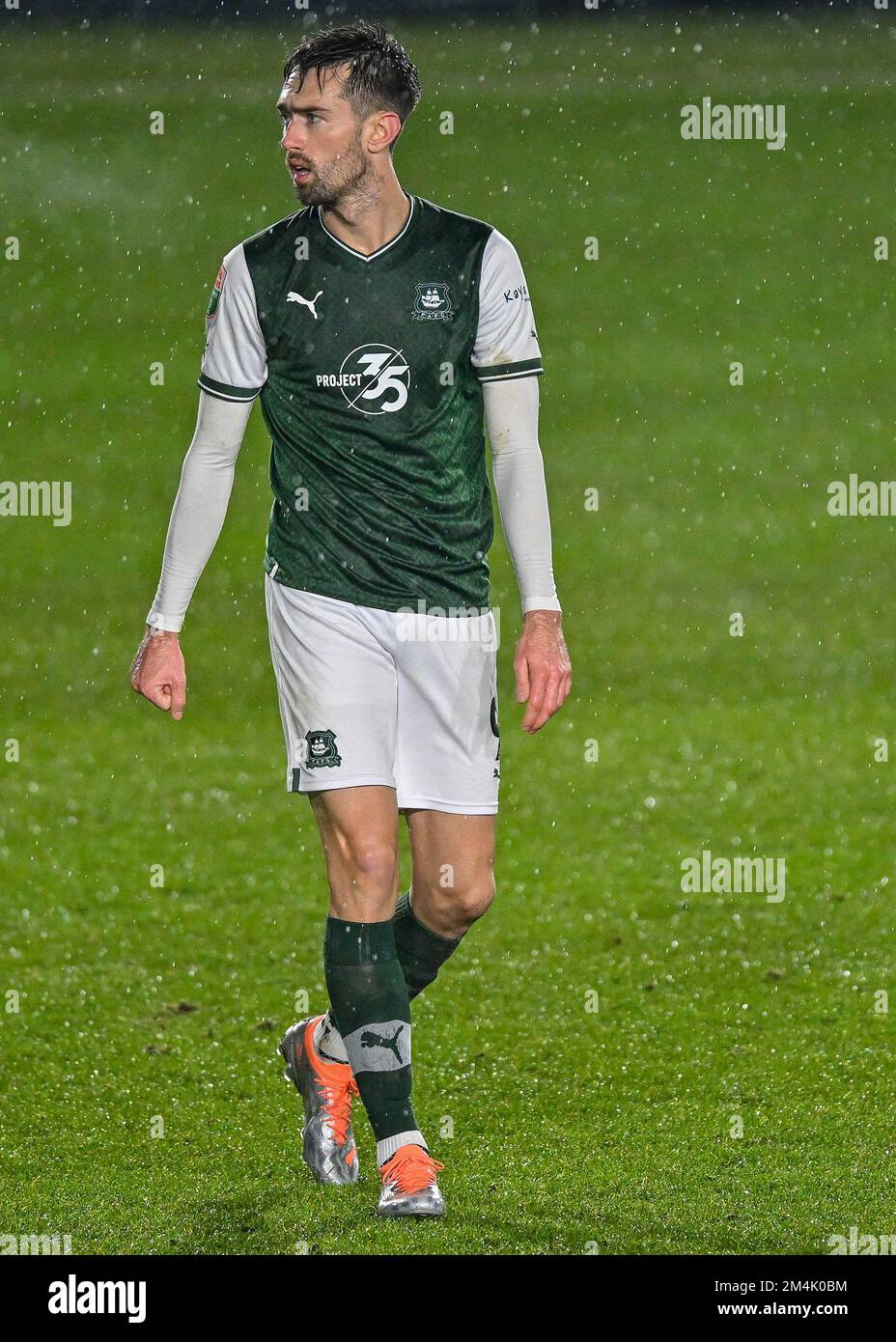 Plymouth Argyle forward Ryan Hardie (9) during the Papa John's Trophy ...