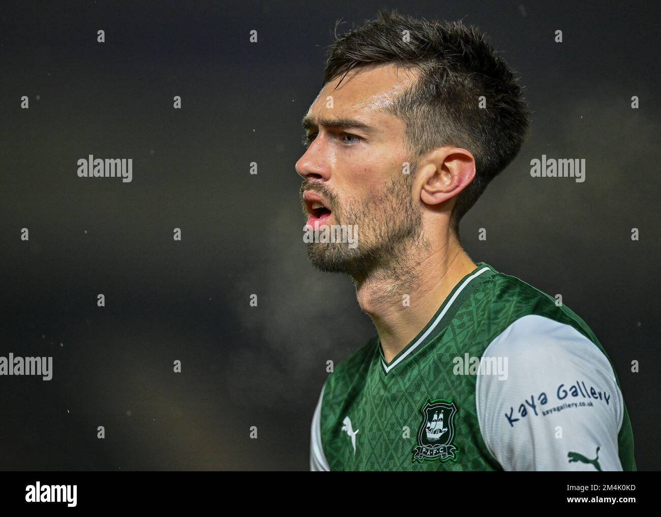 Plymouth Argyle forward Ryan Hardie (9) during the Papa John's Trophy ...