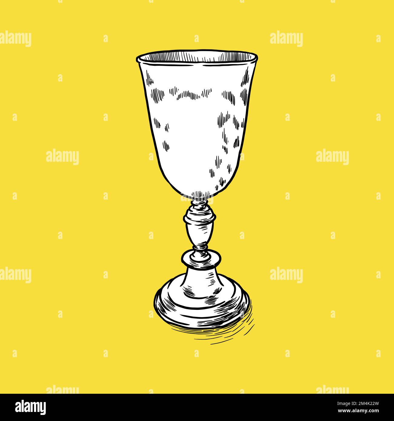 Antique Goblet Ico, Drawing, Sketch and Vintage Stock Vector Image ...