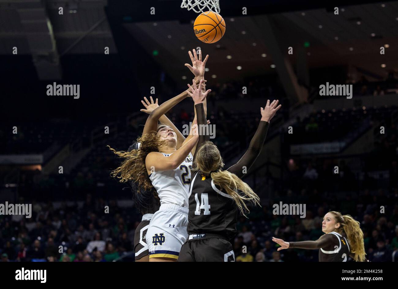 South Bend, Indiana, USA. 21st Dec, 2022. Notre Dame forward Maddy ...