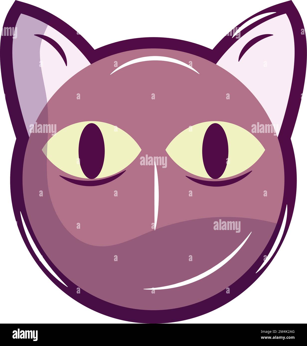 Isolated colored black cat avatar magic icon Vector Stock Vector Image ...