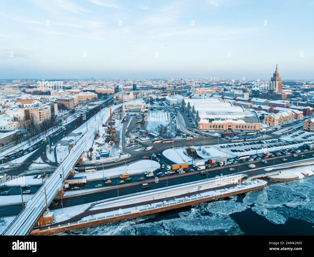 Building a new Railway in Riga, Latvia Stock Photo - Alamy