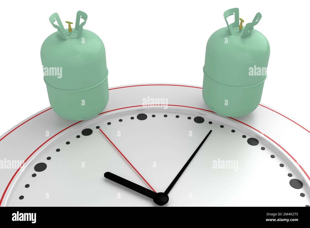 two freon tank on the dial. concept it's time to change the freon ...