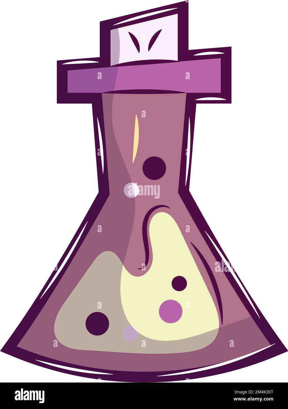 Isolated colored alchemy flask icon Vector Stock Vector Image & Art - Alamy