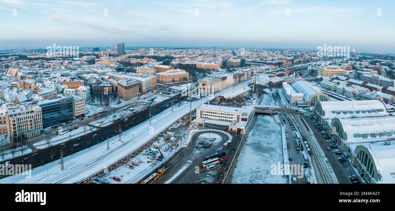 Building a new Railway in Riga, Latvia Stock Photo - Alamy