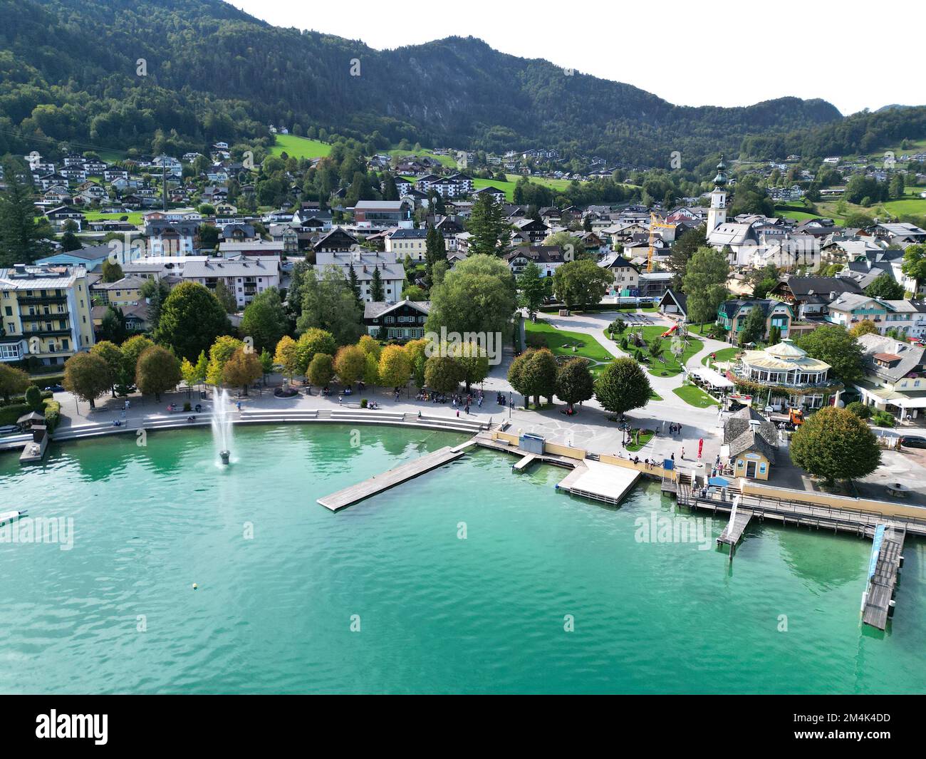 View of wolfgangsee at st gilgen hi-res stock photography and images ...