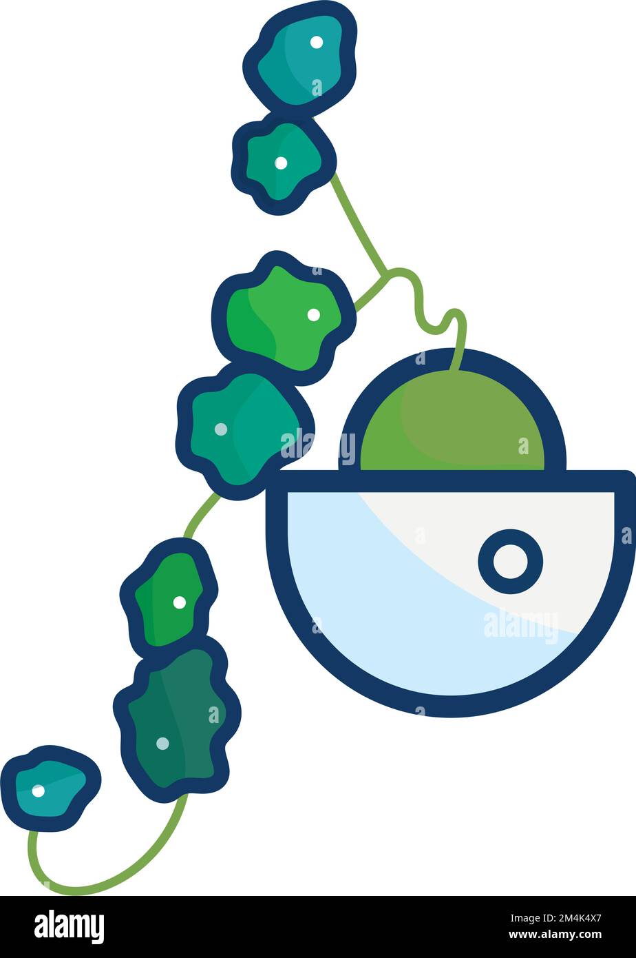 Isolated colored indoor plant icon Vector Stock Vector Image & Art - Alamy