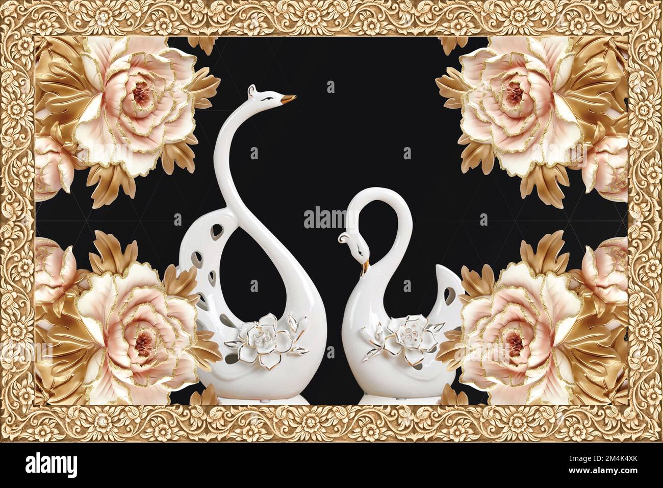 3D High Decoration Background Wallpaper Stock Photo - Alamy