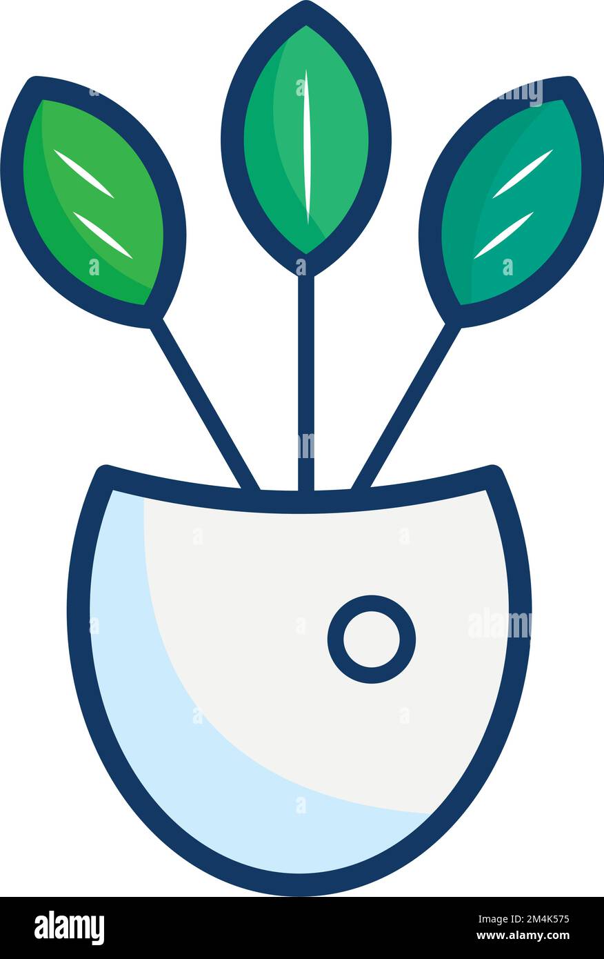 Isolated colored indoor plant icon Vector Stock Vector Image & Art - Alamy