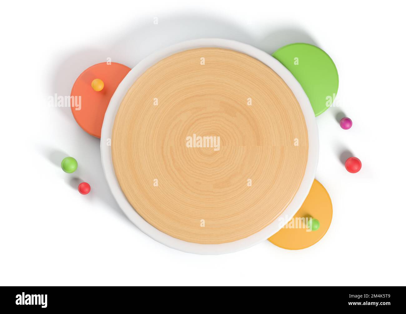 White empty product podium Cut Out Stock Images & Pictures - Alamy