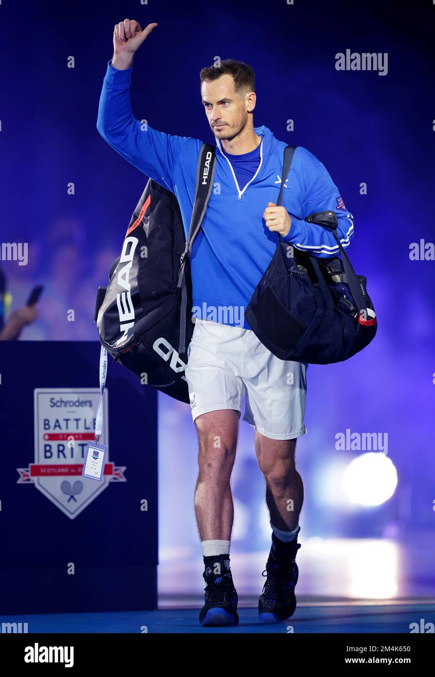 Scotland’s Andy Murray during day one of Schroders Battle of the Brits ...