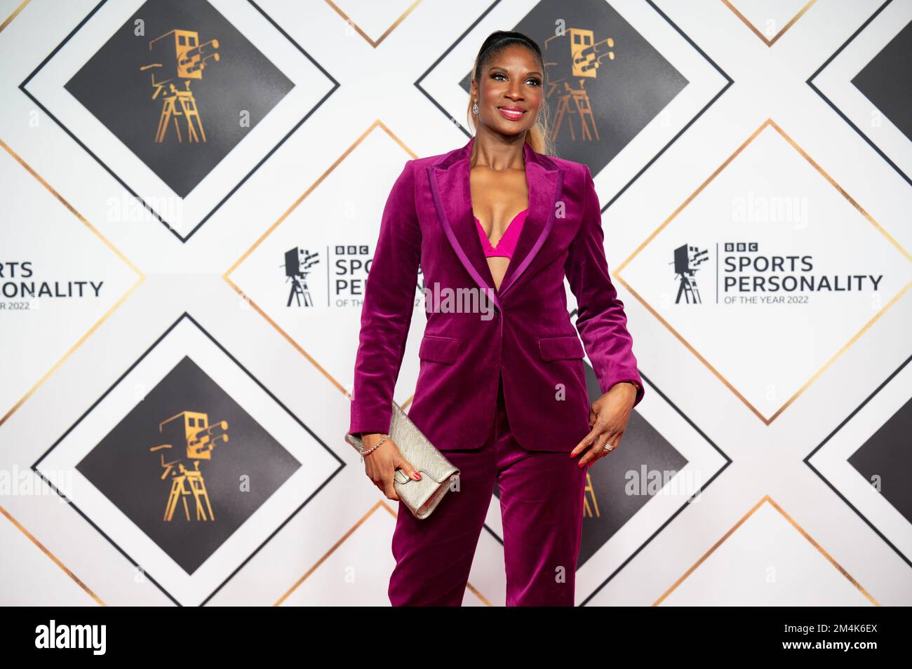 Manchester, UK. 21st December 2022. Denise Lewis arrives on the red ...