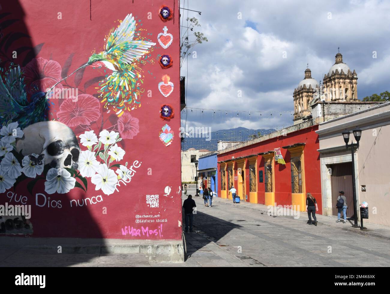 Oaxaca, Oaxaca, USA. 5th Dec, 2022. Colonial design and bright colors ...