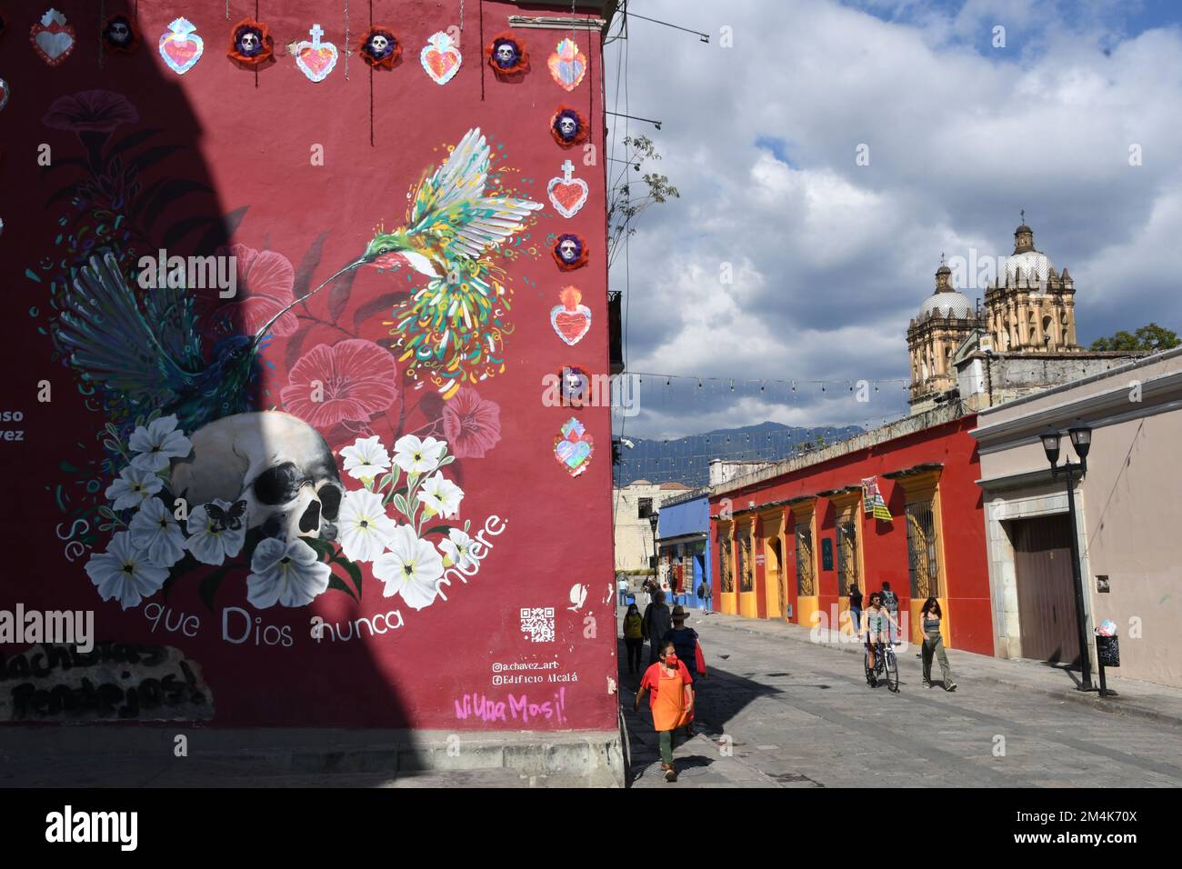 Oaxaca, Oaxaca, USA. 5th Dec, 2022. Colonial design and bright colors ...