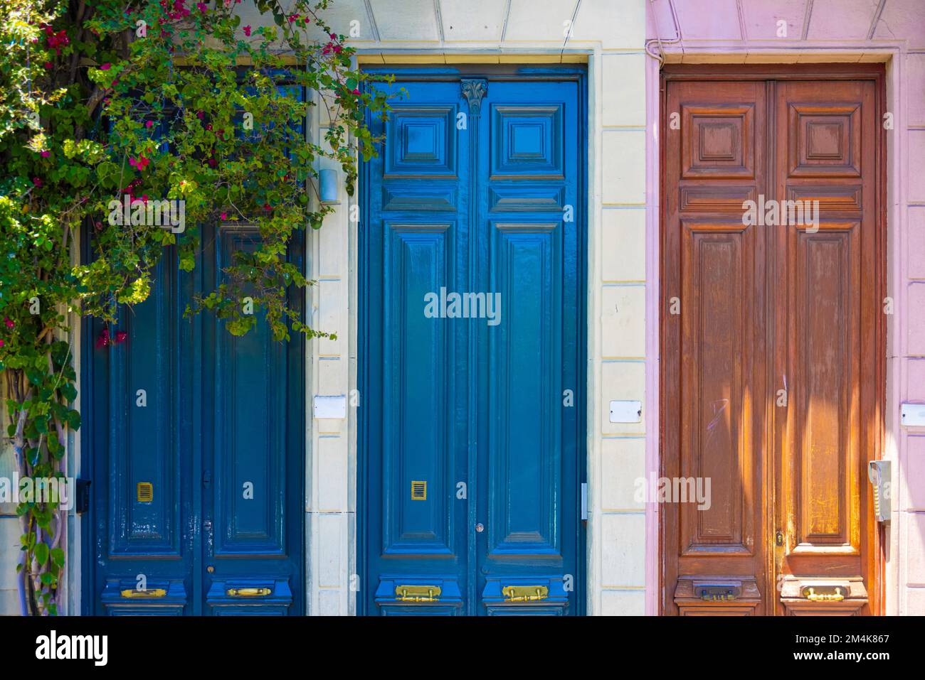 Uruguay, Montevideo streets in historic city center, a famous tourist ...