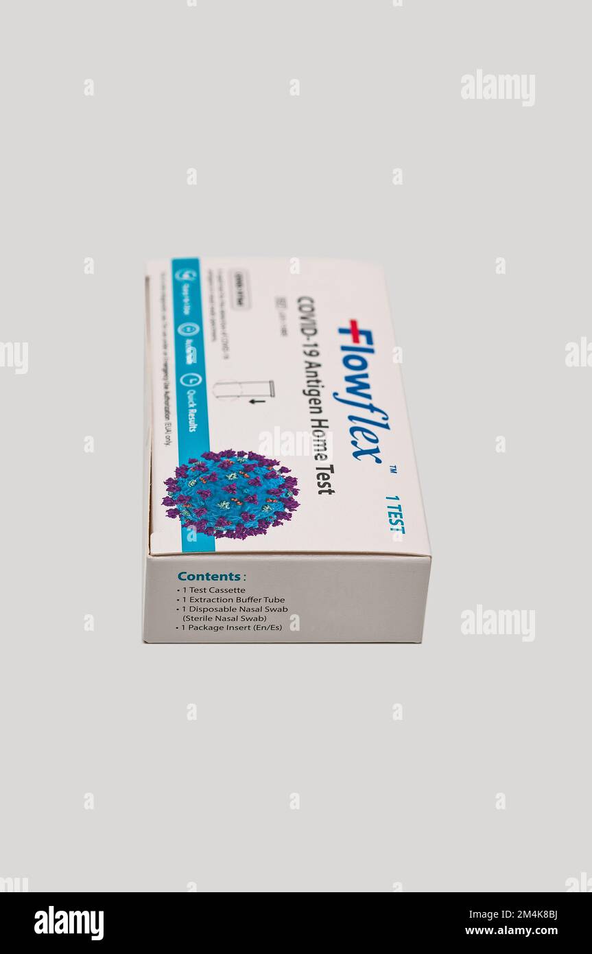 A single Flowflex Home COVID-19 Test Kit Package sent free on request ...