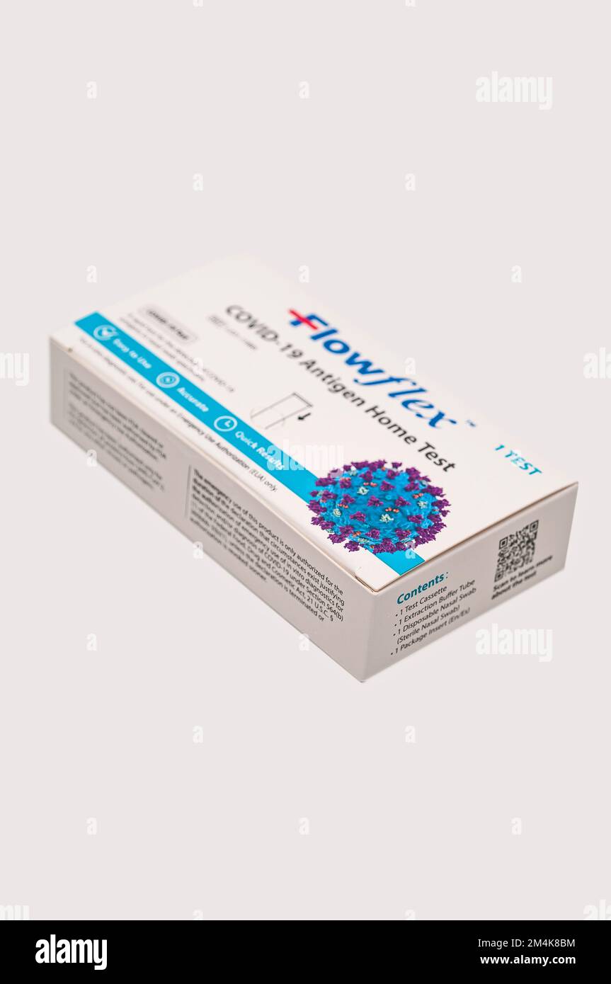 A single Flowflex Home COVID-19 Test Kit Package sent free on request ...