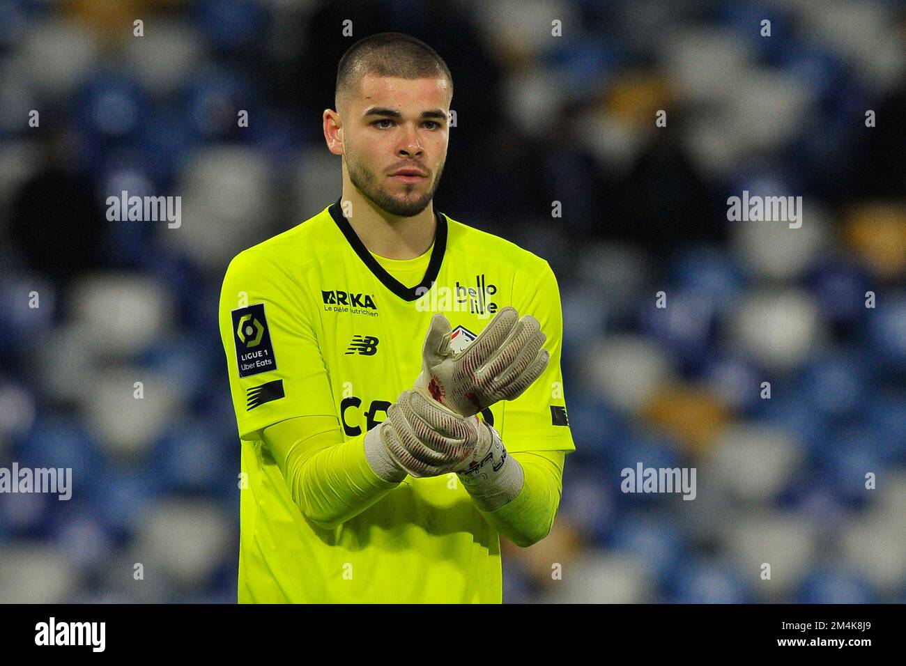 Naples, Italy, 21/12/2022, Lucas Chevalier player of Lille, during a ...