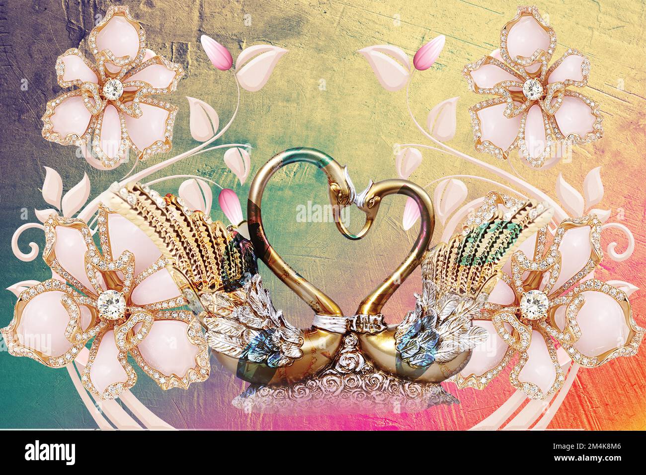 3D High Decoration Background Wallpaper Stock Photo - Alamy