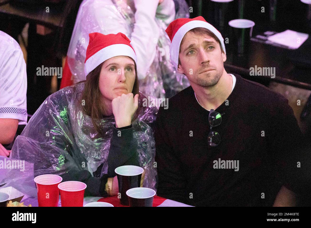 England fans at Boxpark, Wembley, London this evening to watch FIFA ...