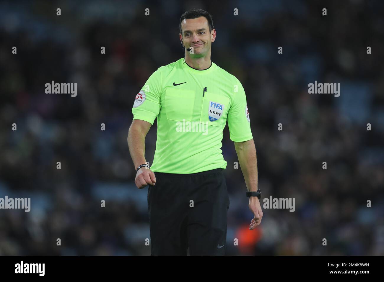 Referee Michael Oliver during the Mid season friendly match Leeds ...