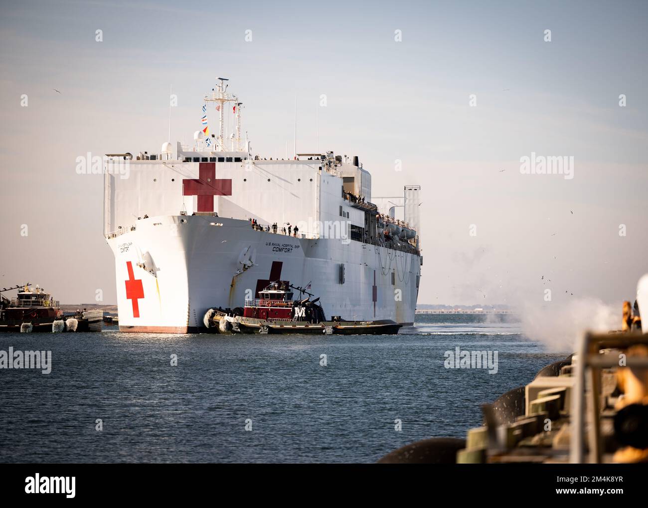 Norfolk, Va. (December 21, 2022) - USNS Comfort (T-AH 20) returns home ...