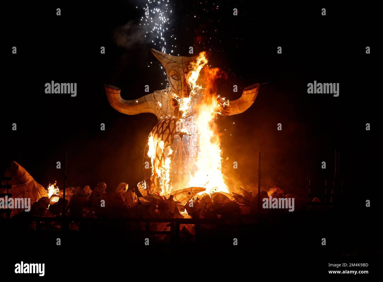 City of Brighton & Hove, East Sussex, UK. Burning the Clocks is a ...