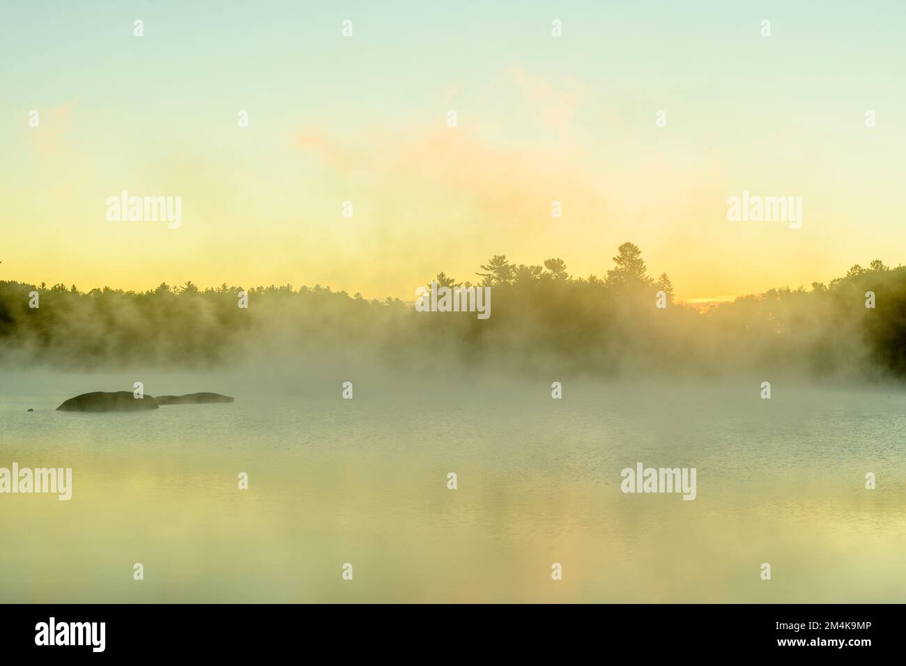 Sunrise at George Lake, Killarney Provincial Park, Ontario, Canada ...