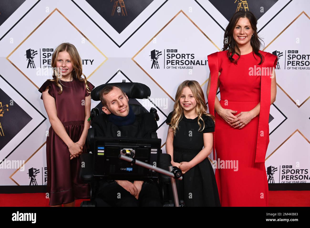 December 21st, 2022, London, UK. Rob Burrow poses on the red carpet ...