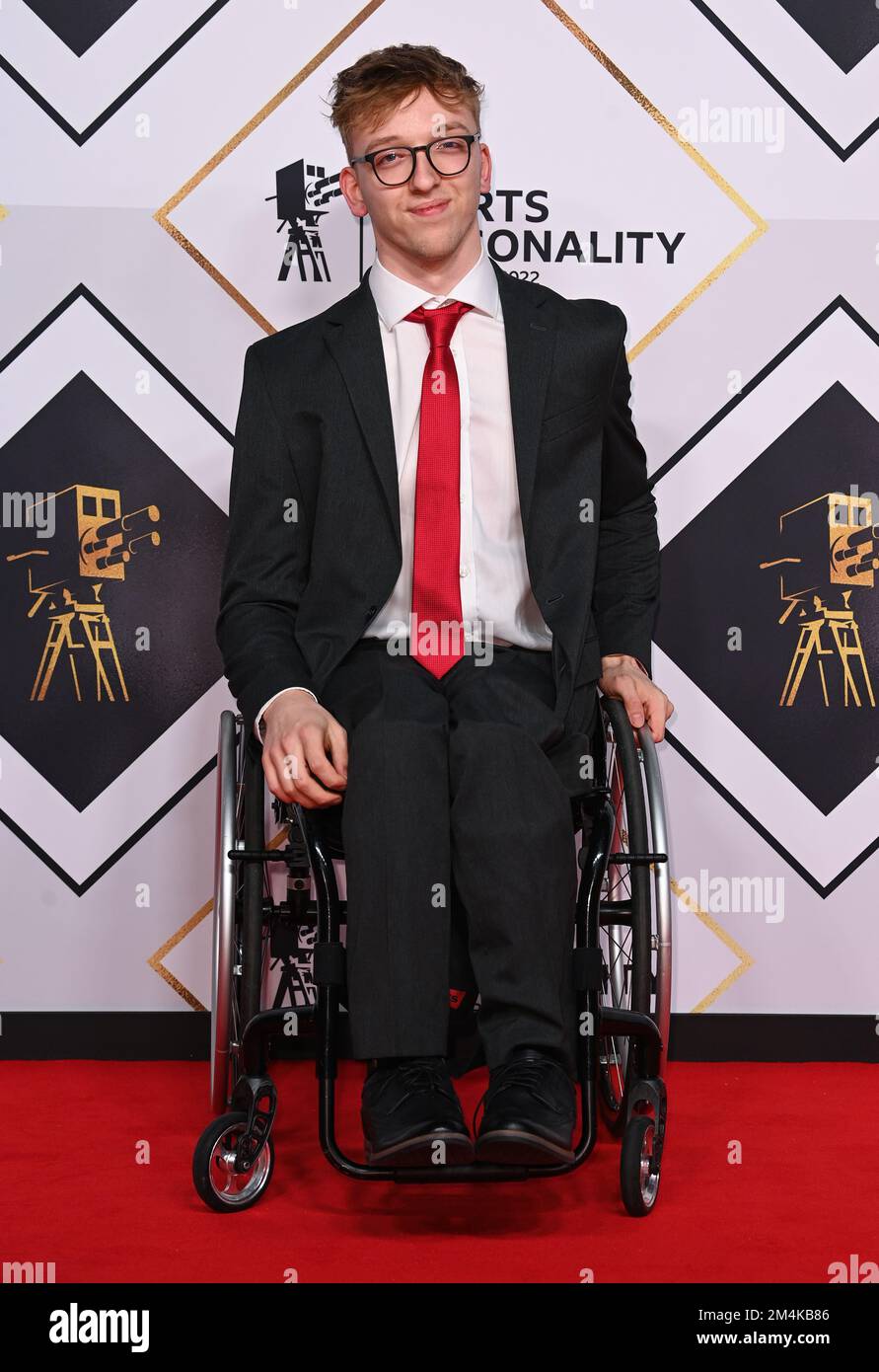December 21st, 2022, London, UK. Joshua Waddell poses on the red carpet ...