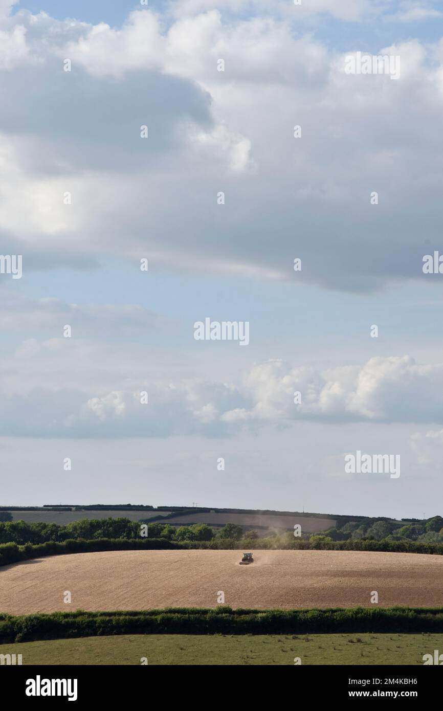 Farming St Martin Looe Cornwall UK Stock Photo - Alamy